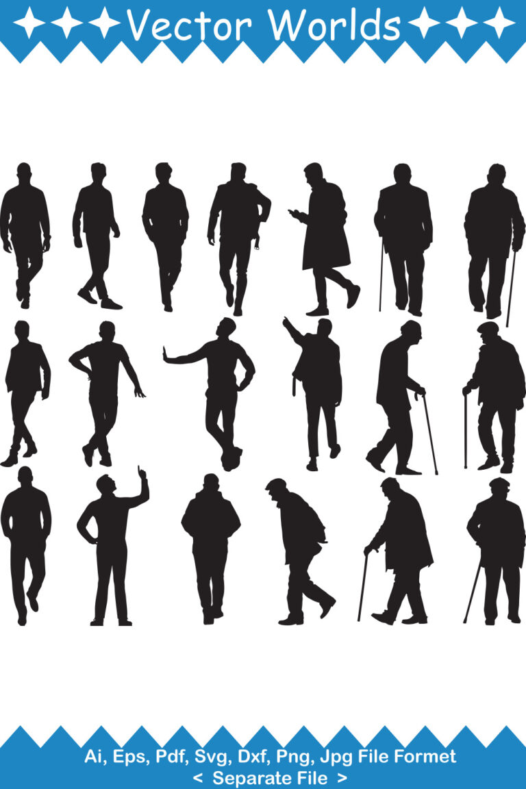 Man Walking SVG Vector Design - MasterBundles