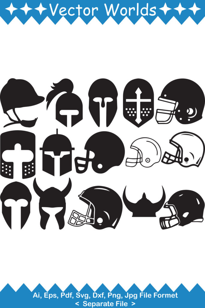 Helmet SVG Vector Design - MasterBundles