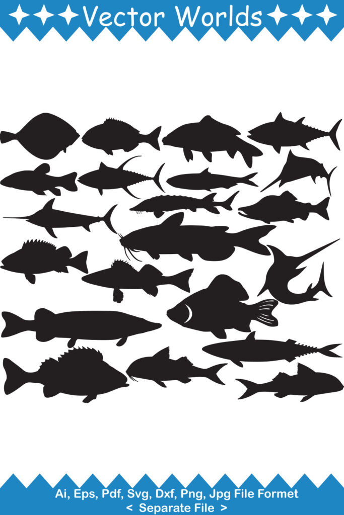 Ocean Fish SVG Vector Design - MasterBundles