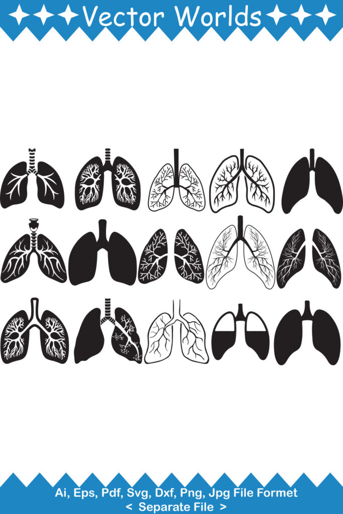 Human Lung SVG Vector Design - MasterBundles