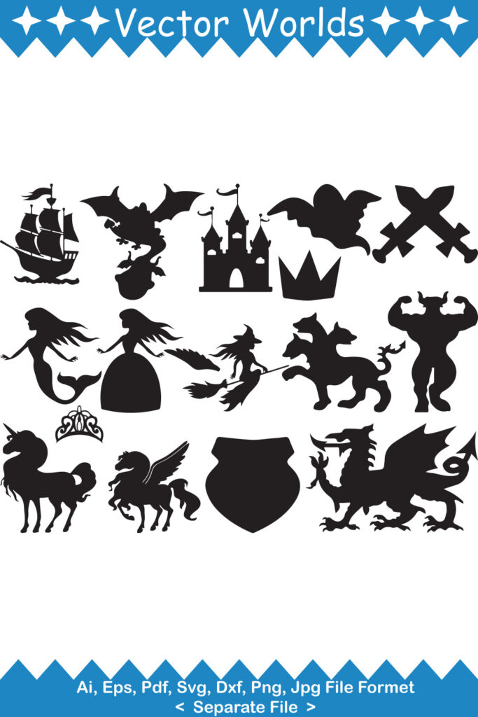 Mythical Creatures SVG Vector Design - MasterBundles