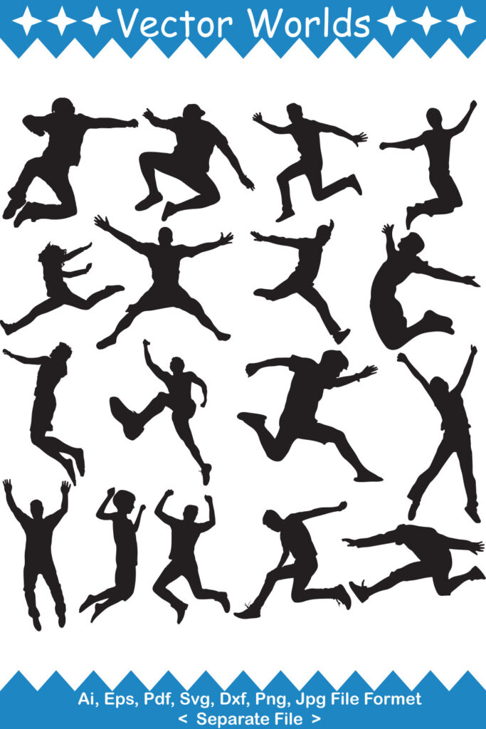 Jump man SVG Vector Design - MasterBundles