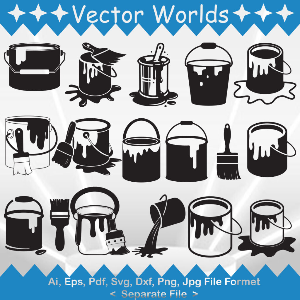 Paint bucket SVG Vector Design - MasterBundles