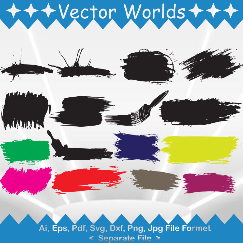 Paint brushes SVG Vector Design - MasterBundles