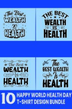 Happy World Health Day T-shirt Design Bundle - MasterBundles