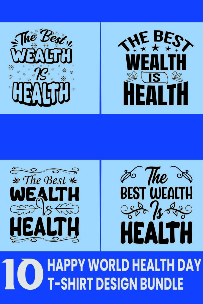Happy World Health Day T-shirt Design Bundle - MasterBundles