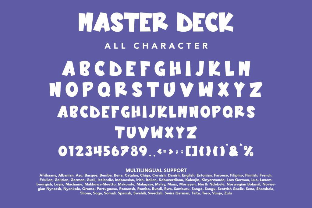 MasterDeck - Playful Display Font – MasterBundles