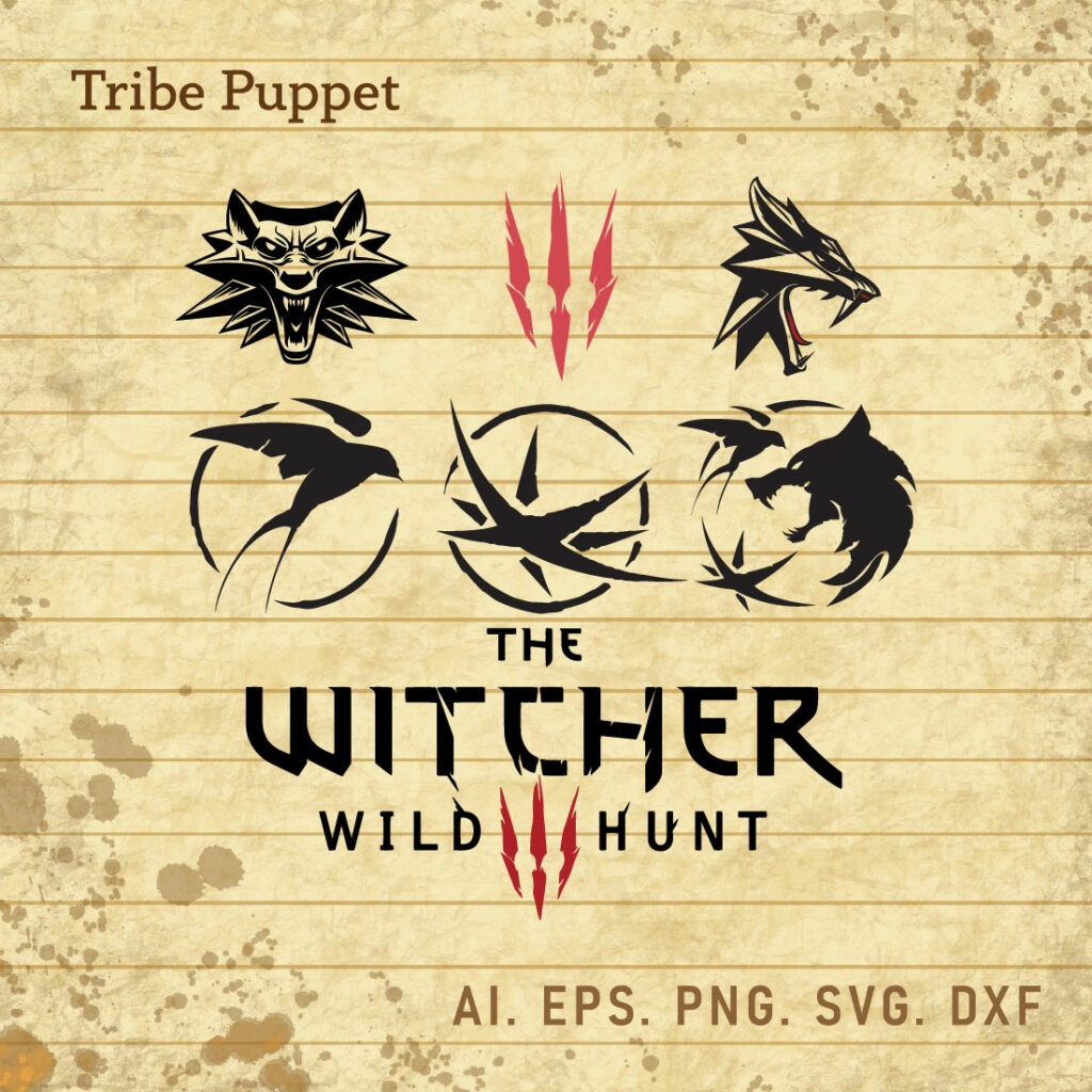 The Witcher Symbols Vector Set - MasterBundles