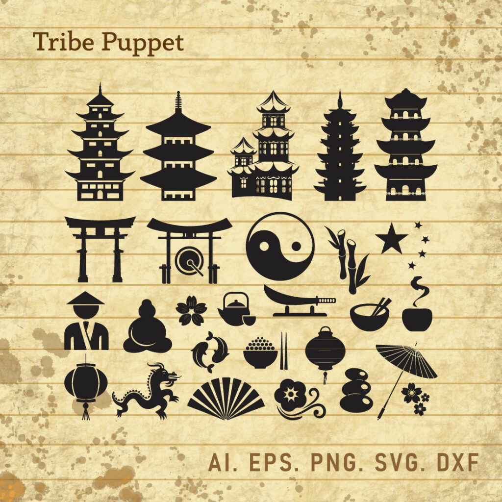 Chinese culture Vector set - MasterBundles