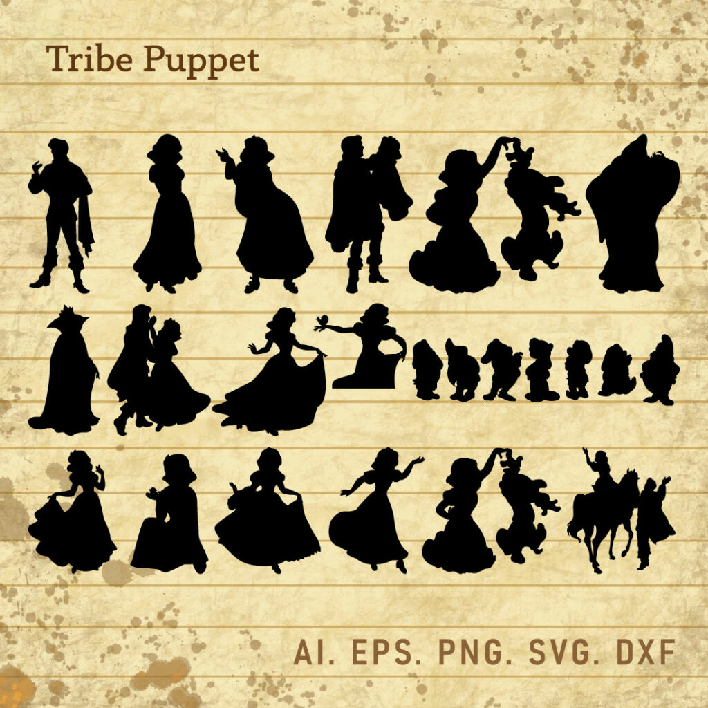 Disney Snow White and the Seven Dwarfs Vector Set - MasterBundles