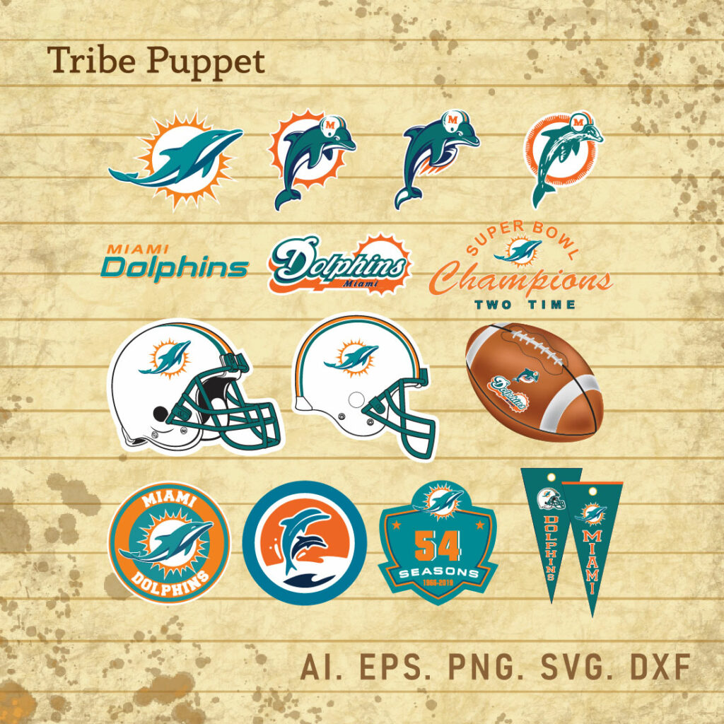 Miami Dolphin Logo SVG - MasterBundles