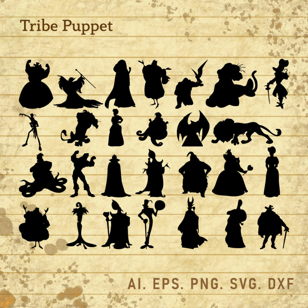 Disney Villains Vector Svg - MasterBundles