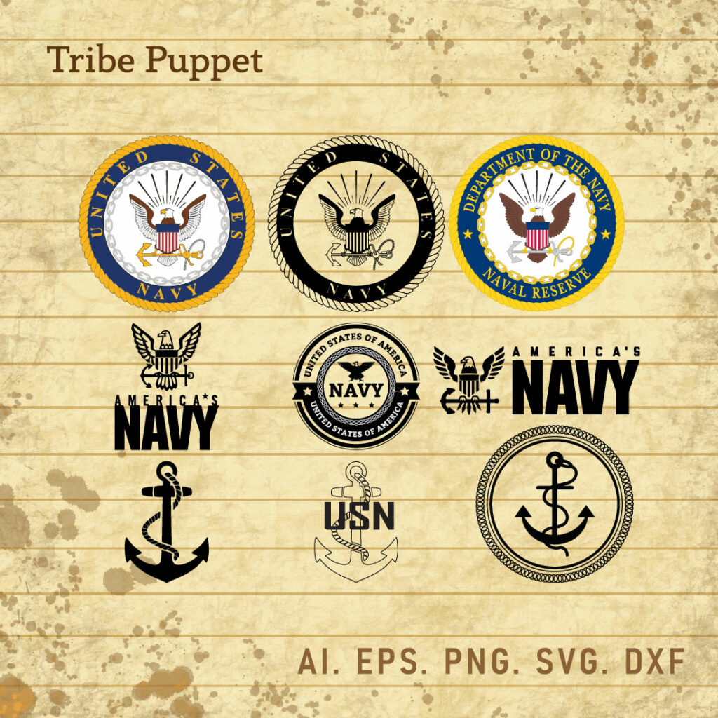 America Navy Logo SVG - MasterBundles