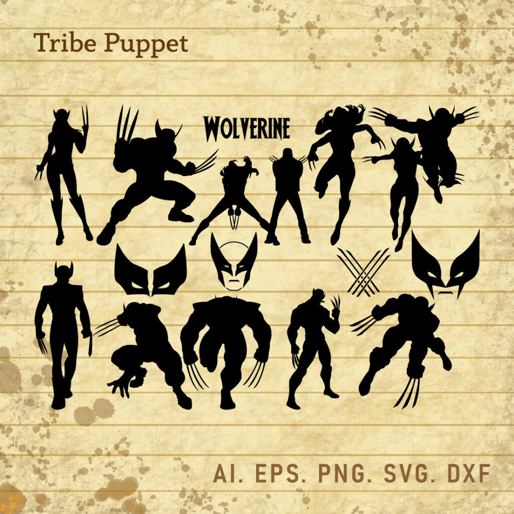 Marvel Wolverine Vector Set - MasterBundles