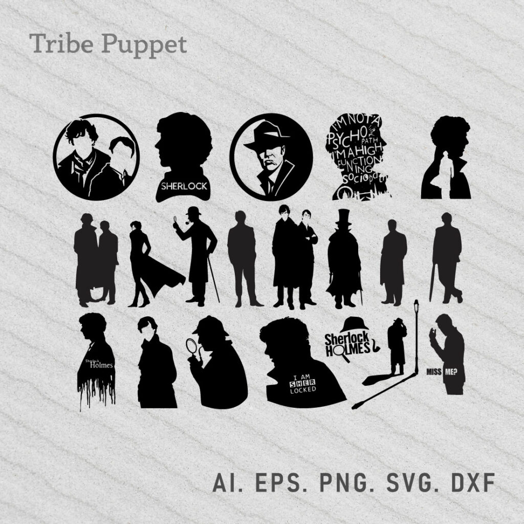 Sherlock Holmes SVG - MasterBundles