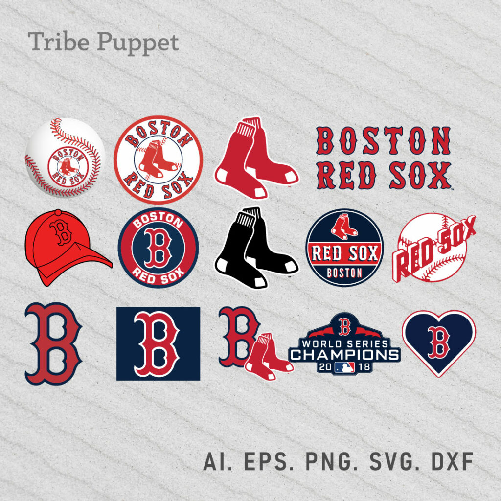 Boston Red Sox Logo Vector set - MasterBundles
