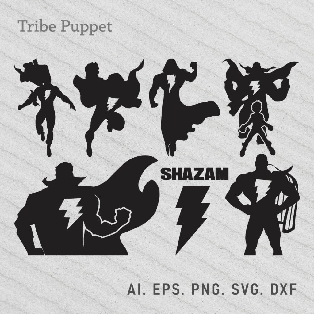 Marvel Shazam Vector Set - MasterBundles