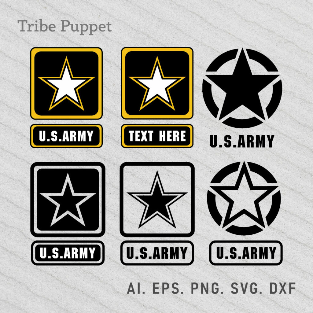 US Army Logo Vector Set - MasterBundles