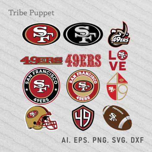 San Francisco 49ERS logo Vector Set - MasterBundles