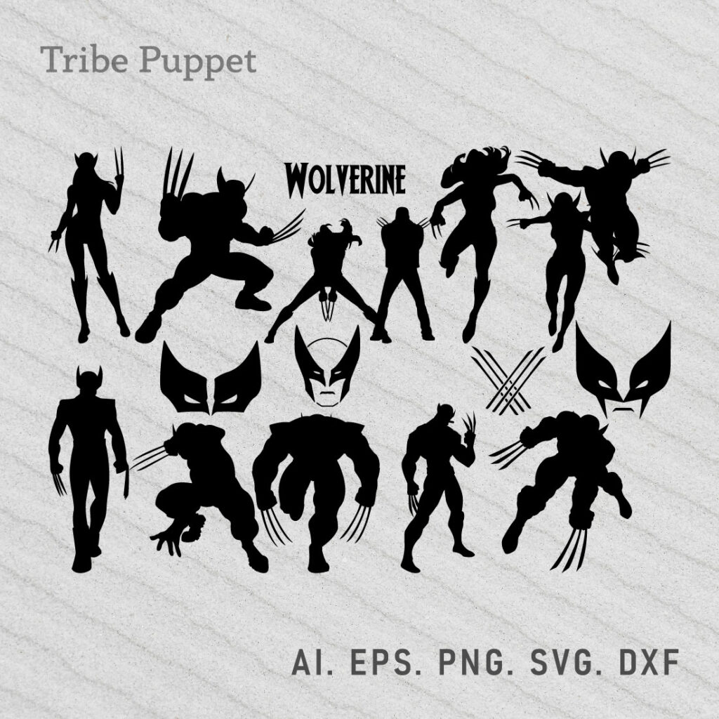 Marvel Wolverine Vector Set - MasterBundles