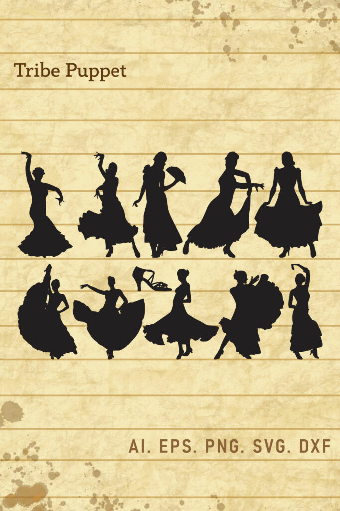Senorita Dance Step Vector Set - MasterBundles