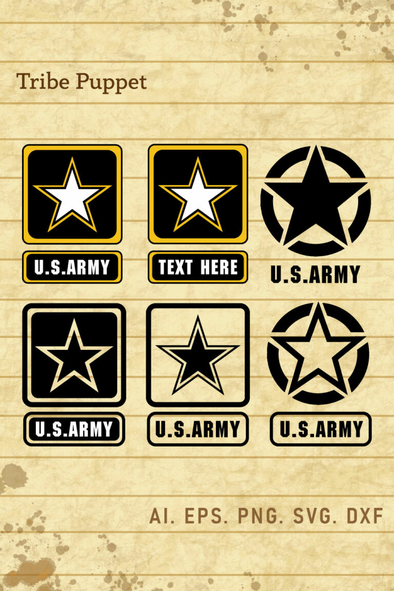 US Army Logo Vector Set - MasterBundles