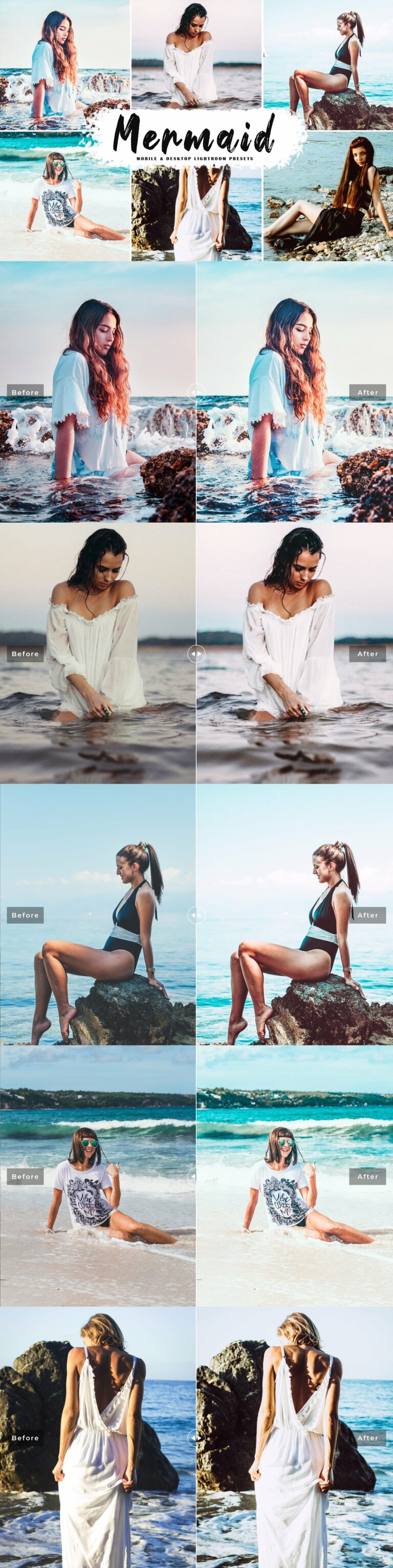 Mermaid Pro Lightroom Presets – MasterBundles