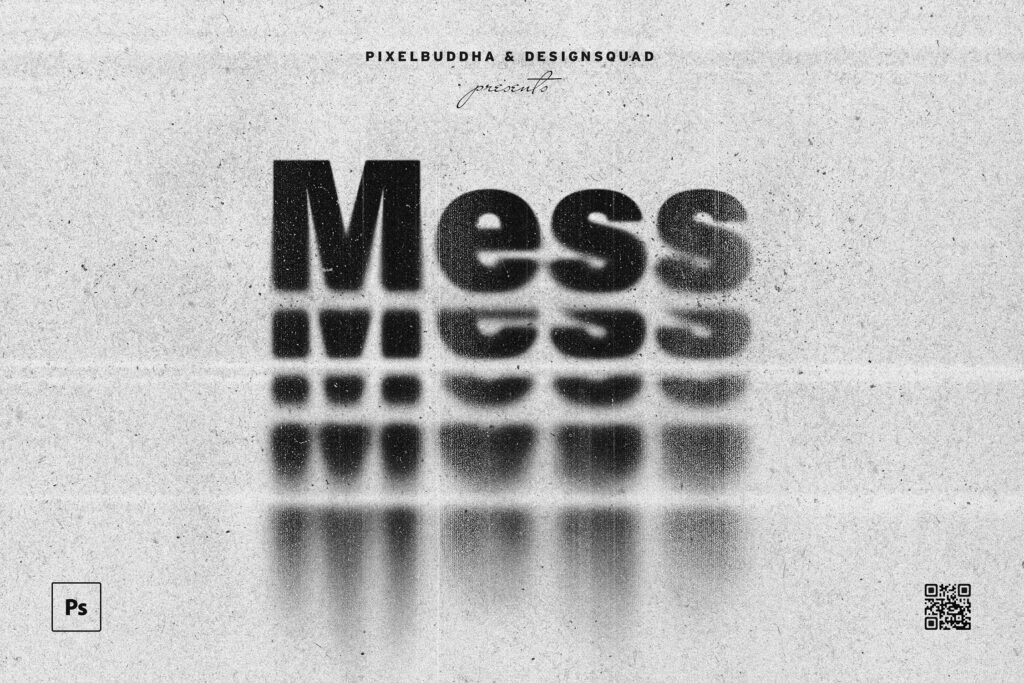 Messy Print Text & Logo Effect – MasterBundles