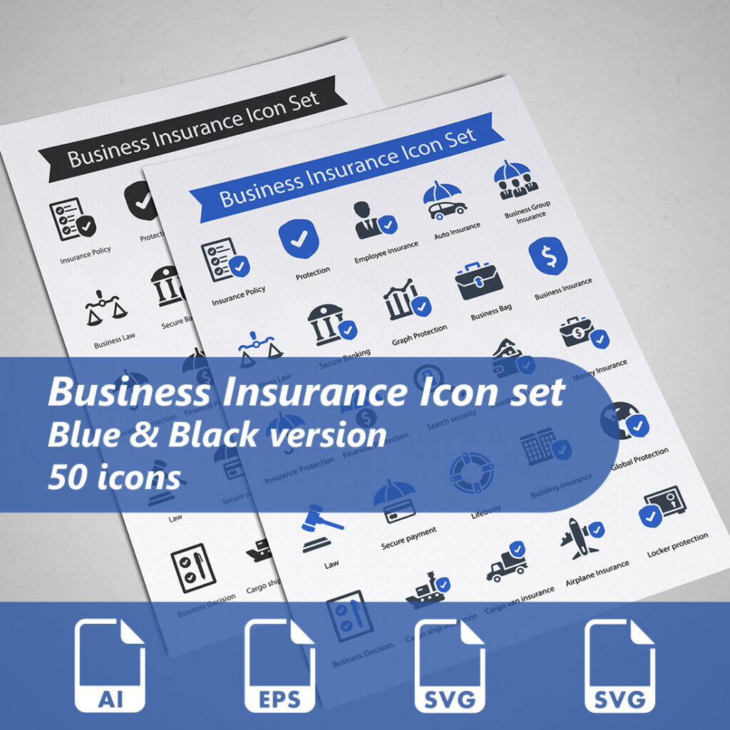 Business Insurance Icon Set - MasterBundles