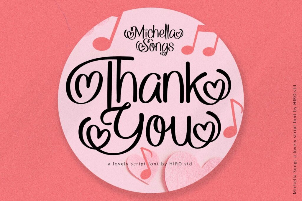 Michelle Songs - Script Font – MasterBundles