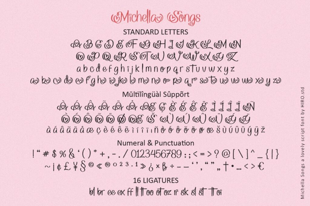Michelle Songs - Script Font – MasterBundles