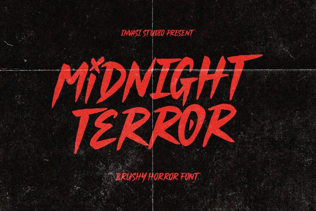 Midnight Terror - Horror Font – MasterBundles