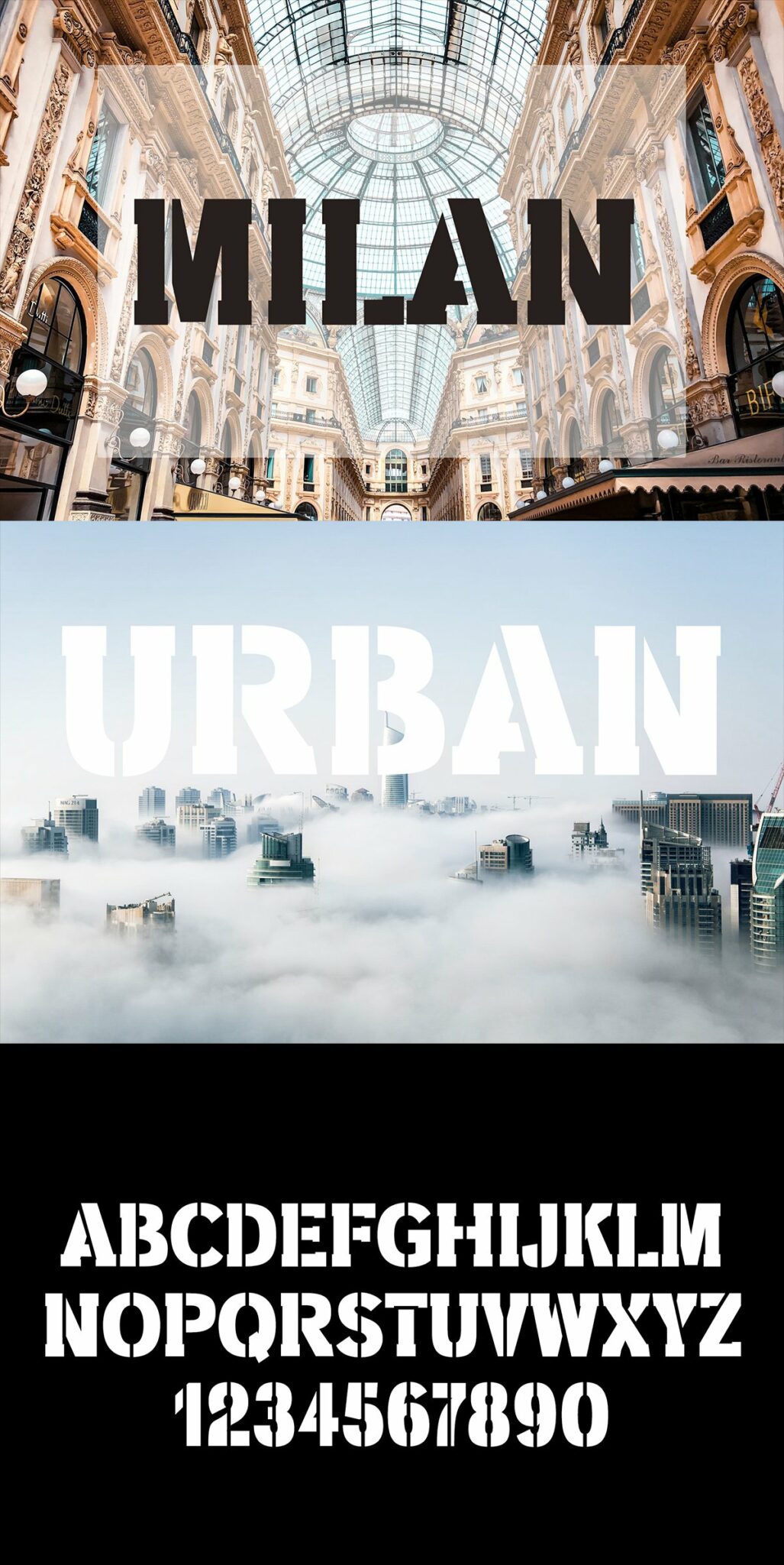 Milan Stencil - Urban City Font – MasterBundles