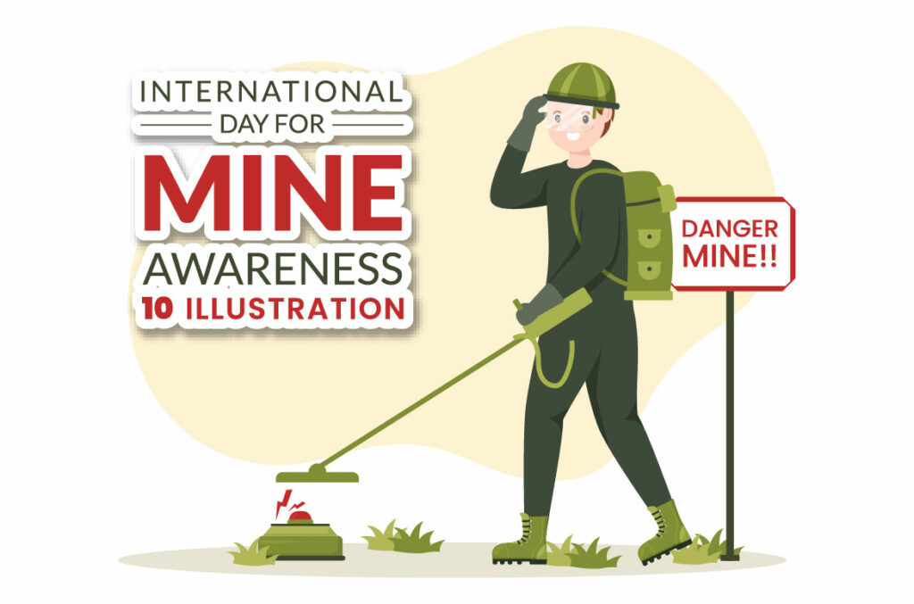 10 International Mine Awareness Day Illustration - MasterBundles