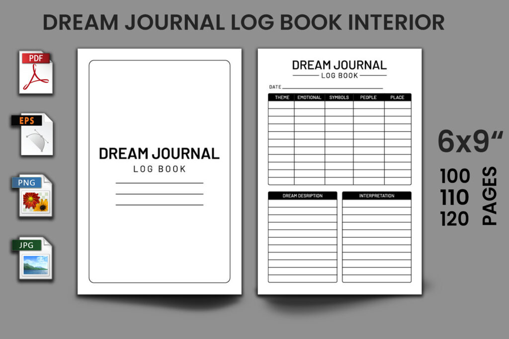 Dream Journal Log Book - KDP Interior