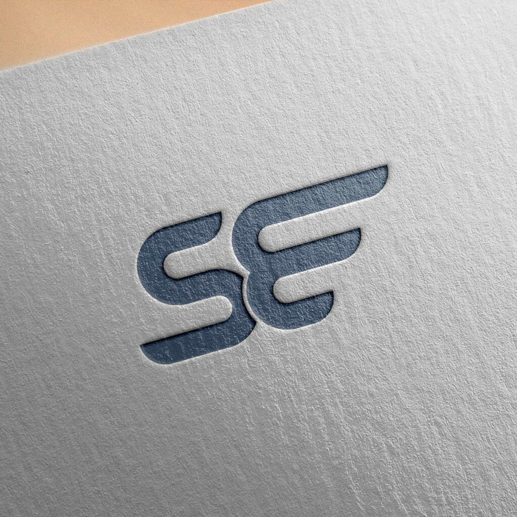SE letter logo design - MasterBundles
