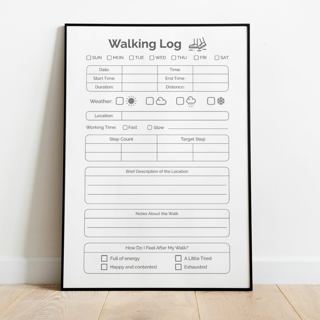 3 Daily Walking Log Book Journal KDP Interior Bundles - MasterBundles