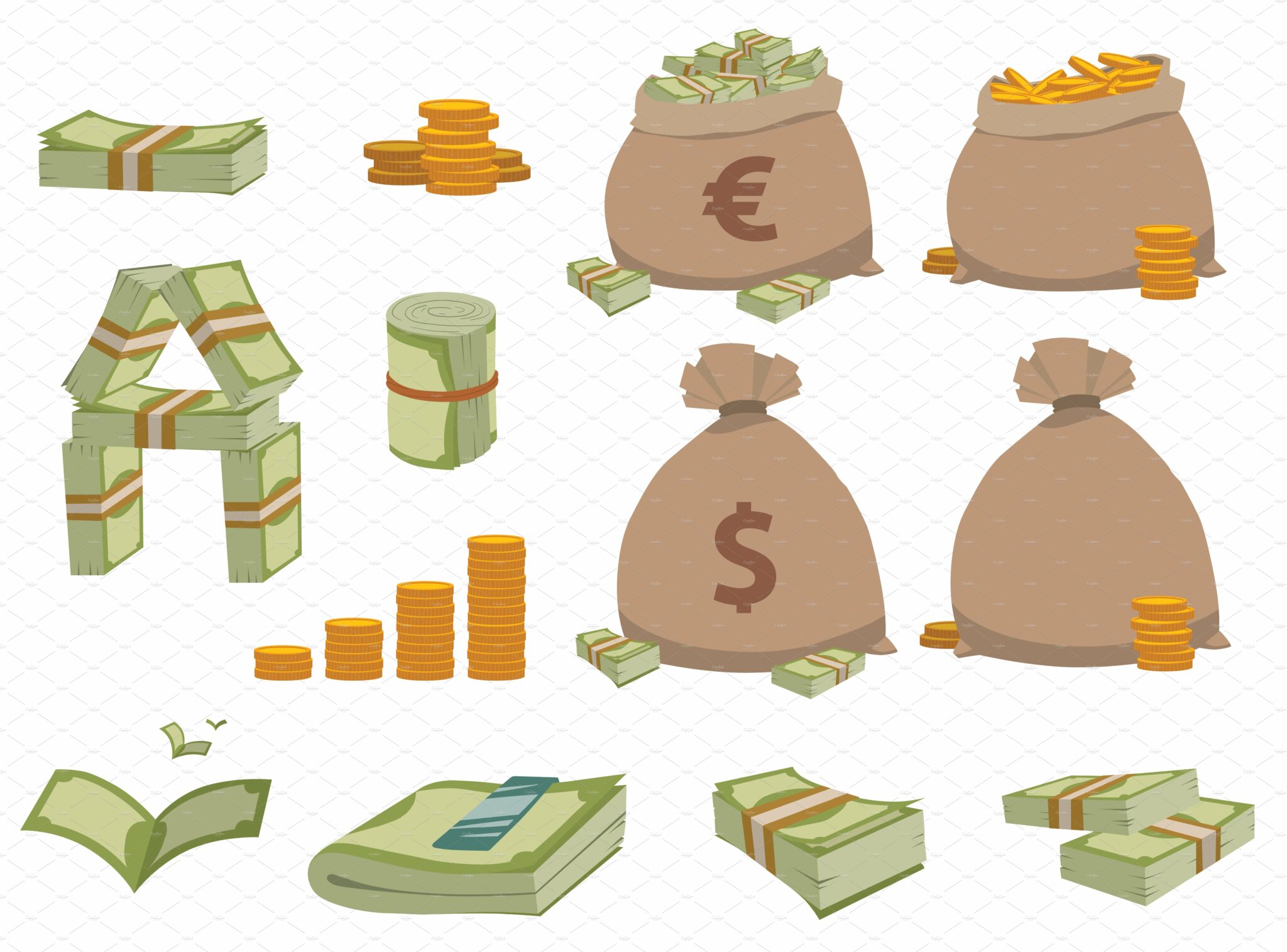 Money symbols vector set – MasterBundles