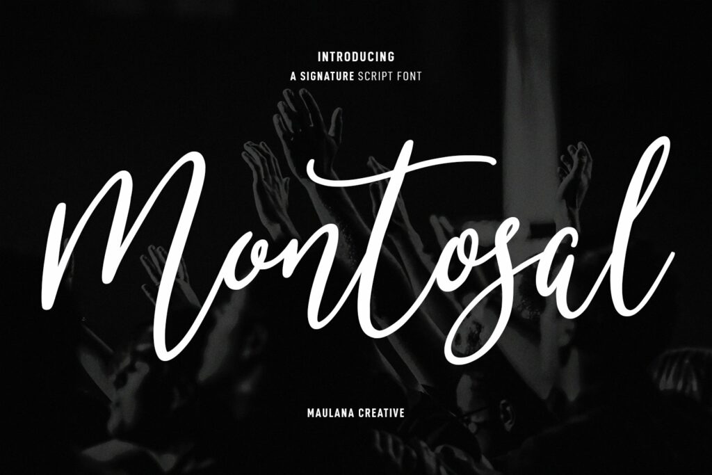 Montosal Signature Script Font – MasterBundles