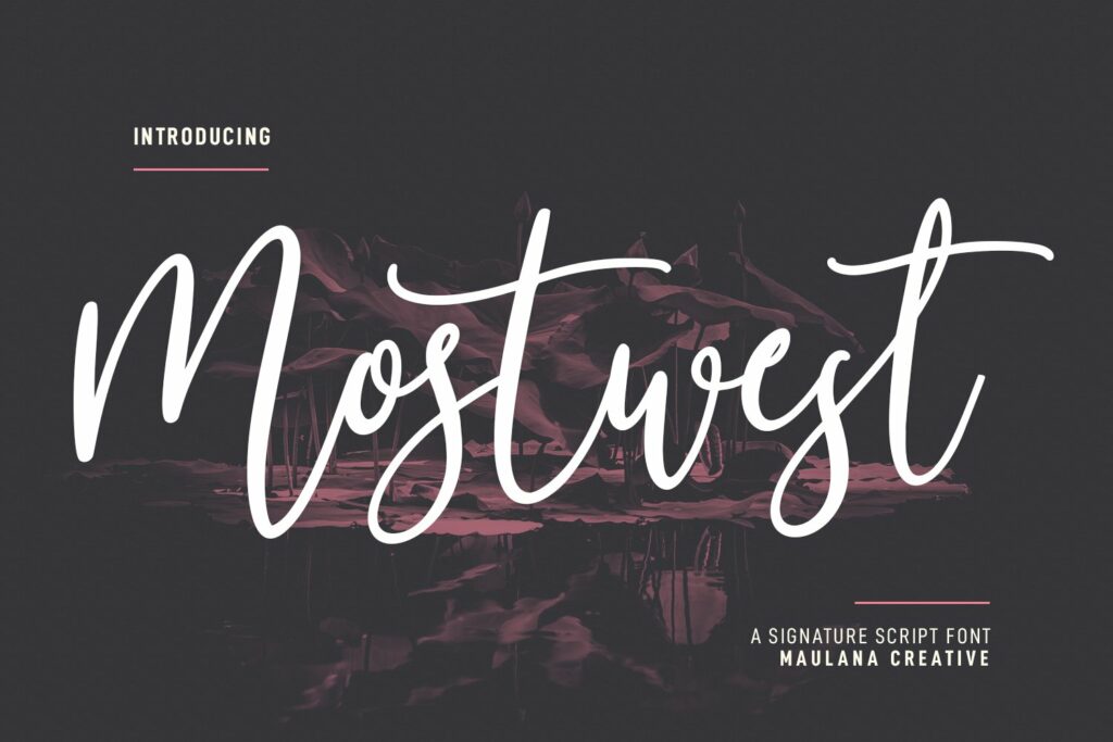 Mostwest Script Font – MasterBundles