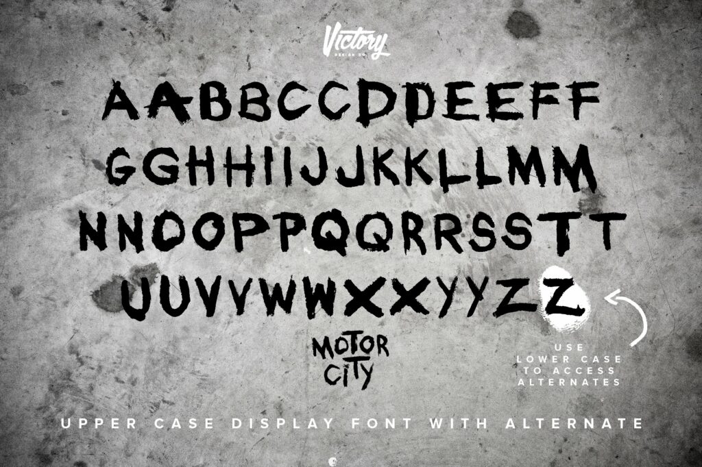 Grunge Font Hand Painted Motor City – MasterBundles