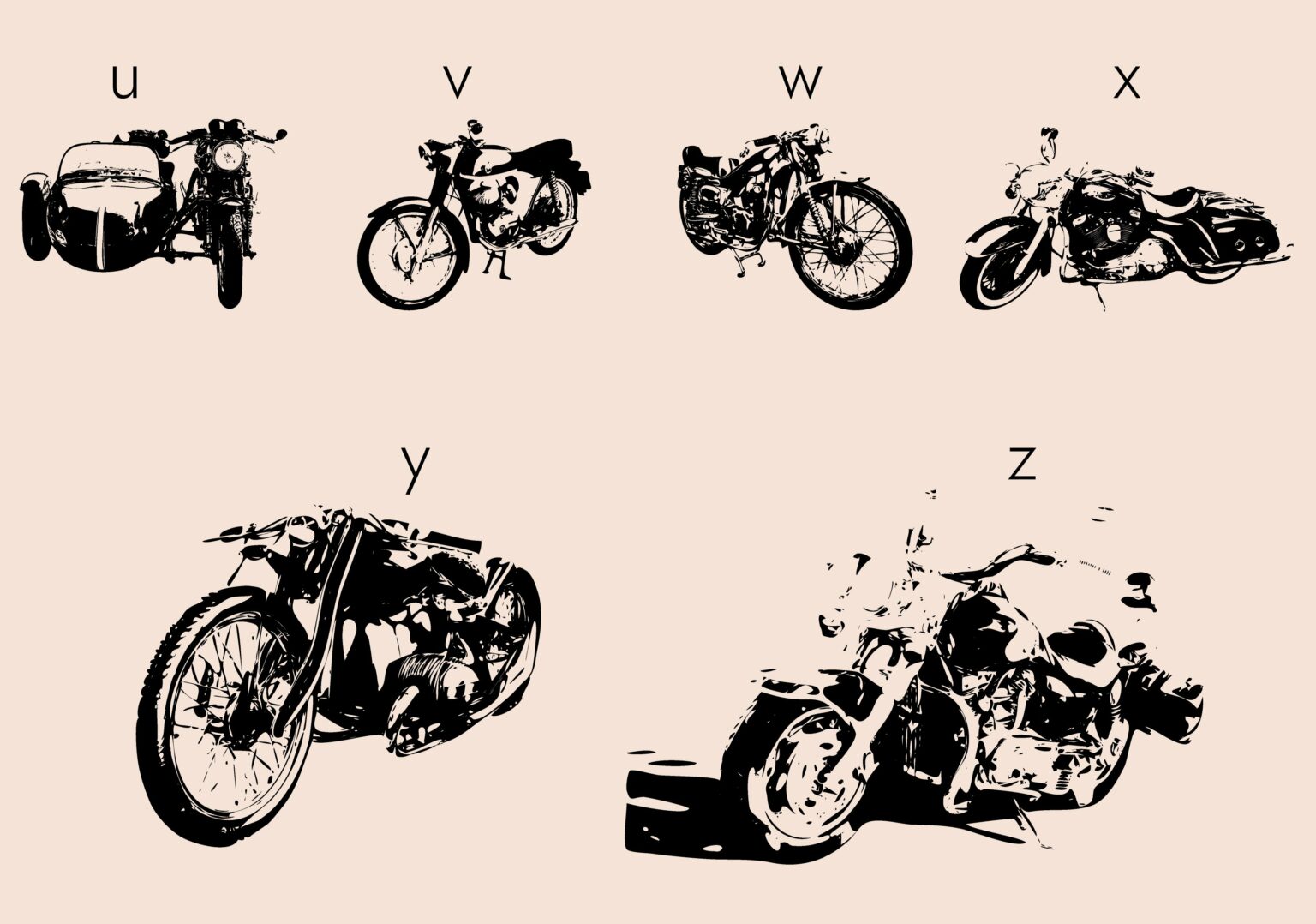 Motorcycle Dingbats Font – MasterBundles