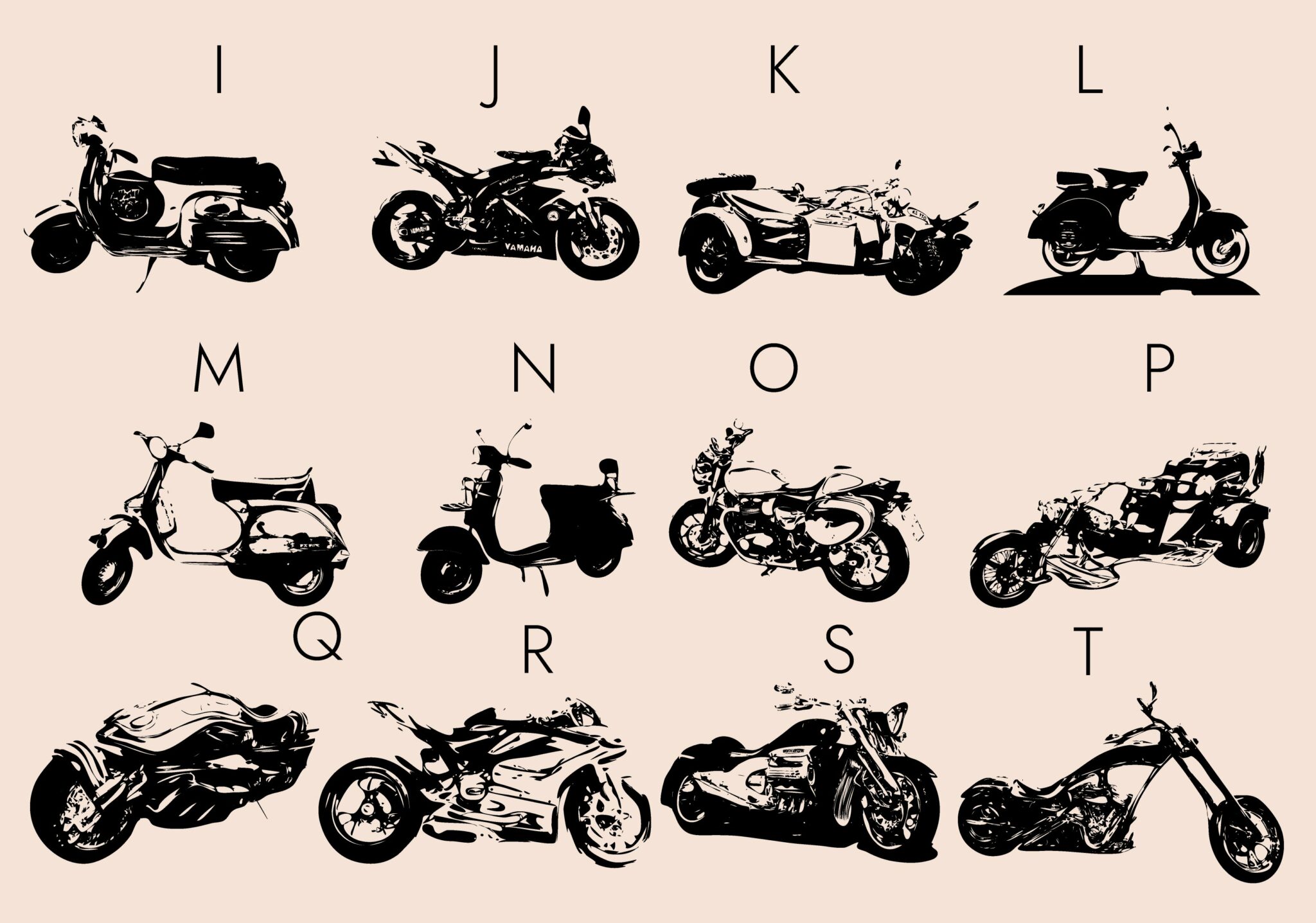 Motorcycle Dingbats Font – MasterBundles