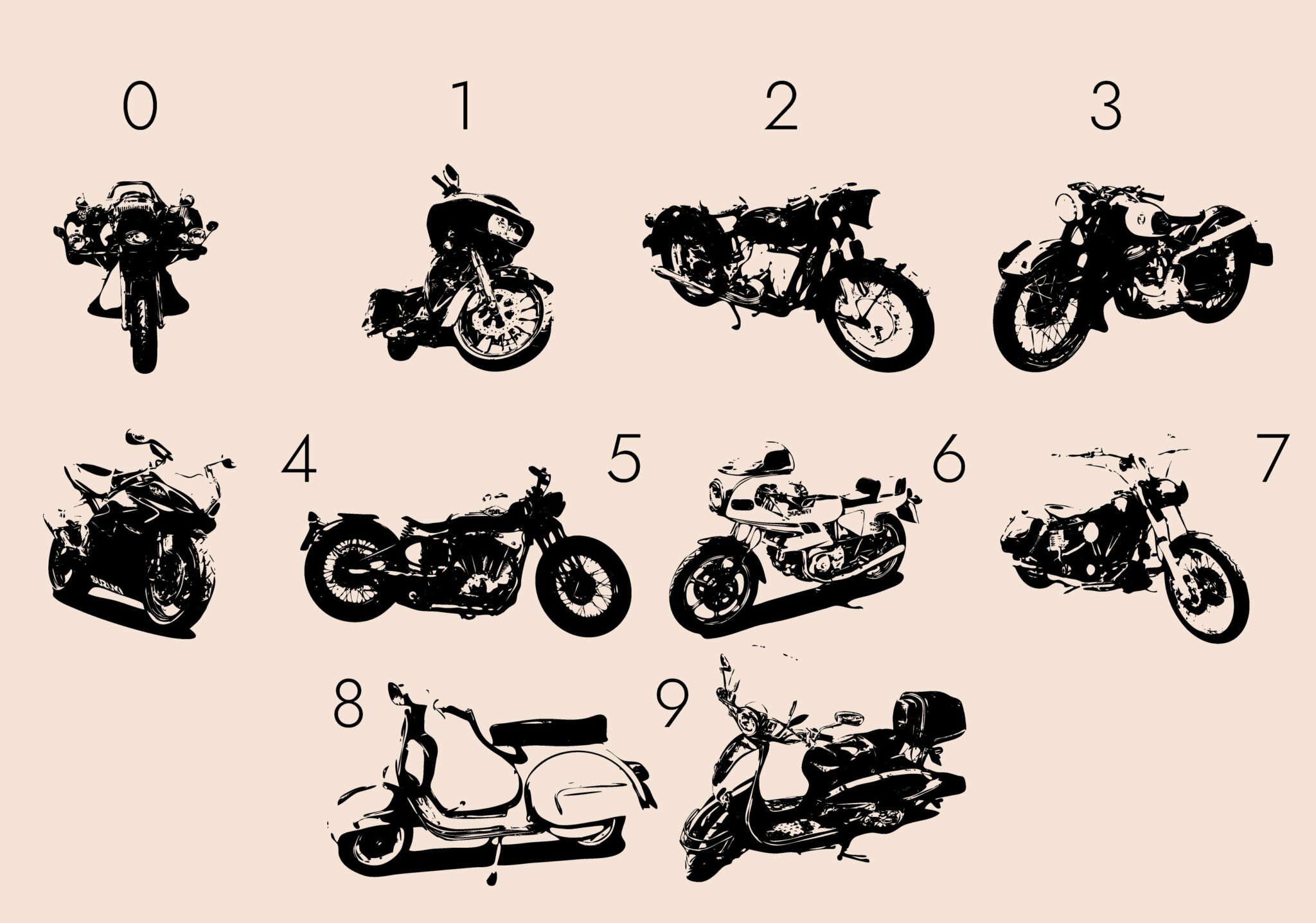 Motorcycle Dingbats Font – MasterBundles