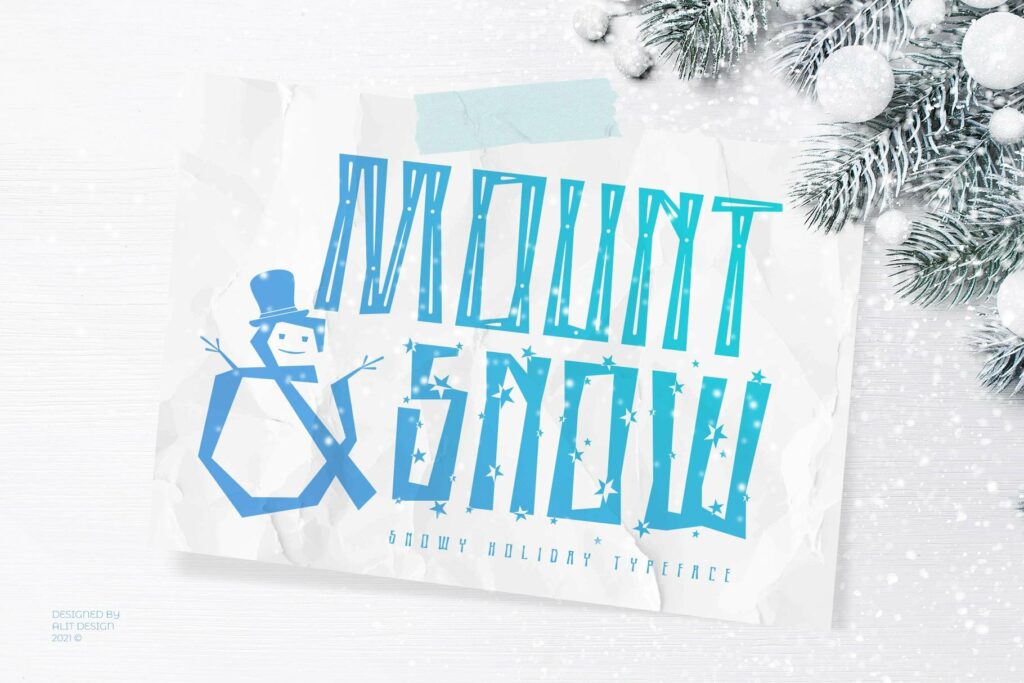 Mount and Snow Typeface – MasterBundles