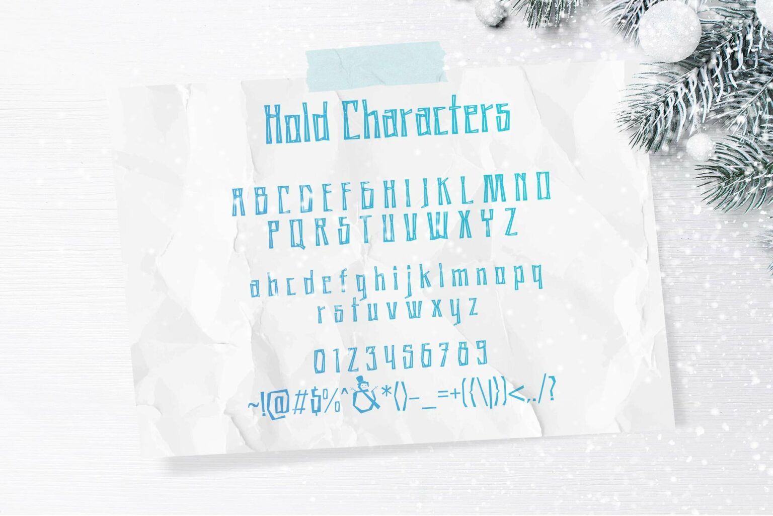 Mount and Snow Typeface – MasterBundles