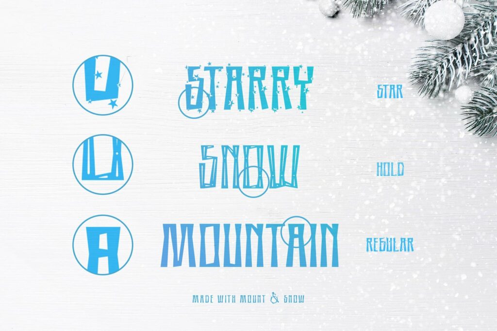 Mount and Snow Typeface – MasterBundles