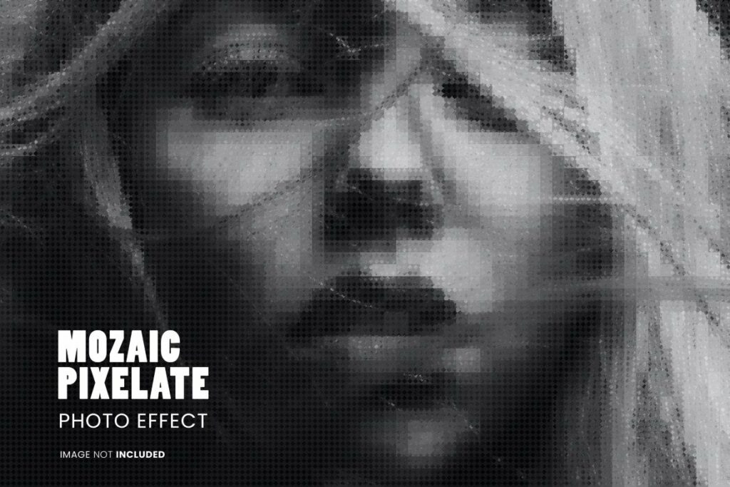 Mosaic Pixelate Photo Effect – MasterBundles