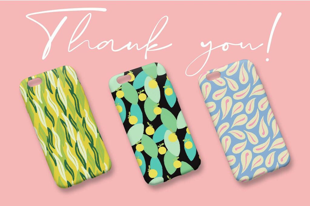 Abstract Floral retro digital papers - MasterBundles