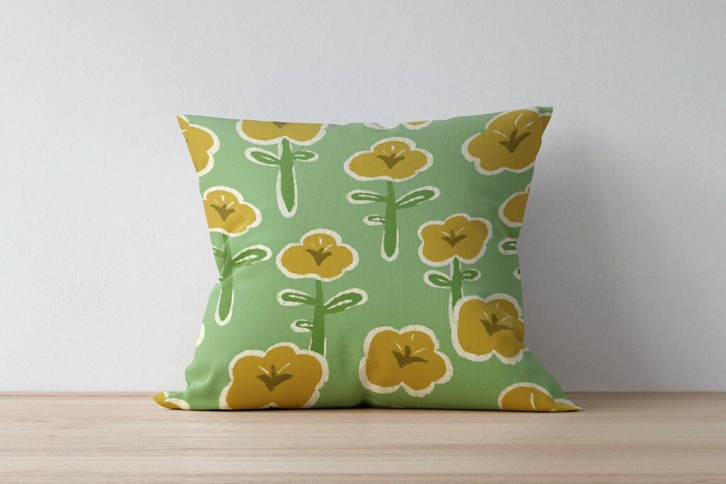 Abstract Floral retro digital papers - MasterBundles